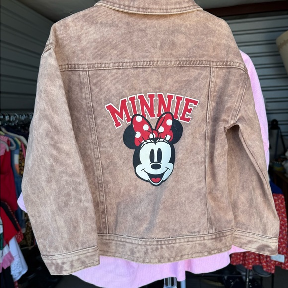 Disney | Jackets & Coats | Disney Tan Minnie Mouse Jean Jacket Classic ...